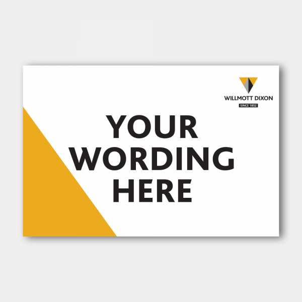 Custom General Sign – Construction
