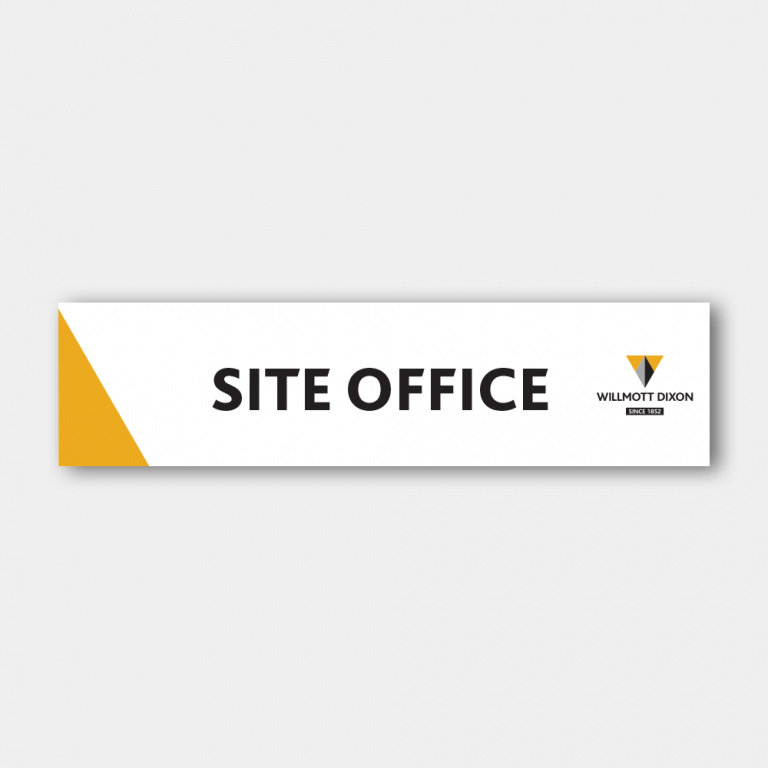 Site Office Door Sign – Construction