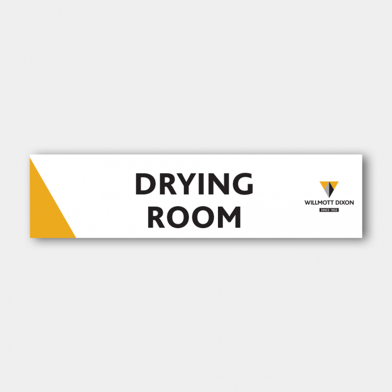 Drying Room Door Sign – Construction