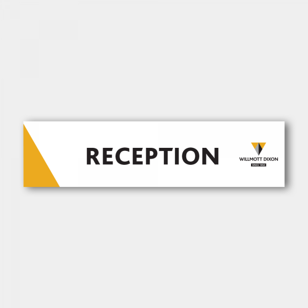 Reception Door Sign – Construction