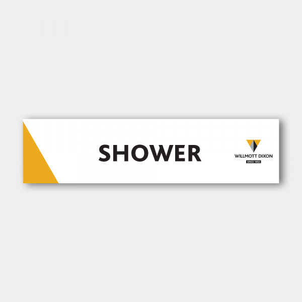Shower Door Sign – Construction