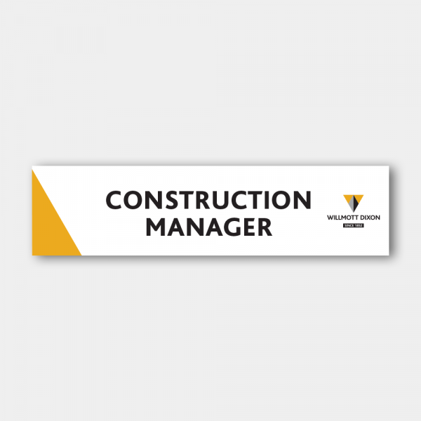 Construction Manager Door Sign – Construction
