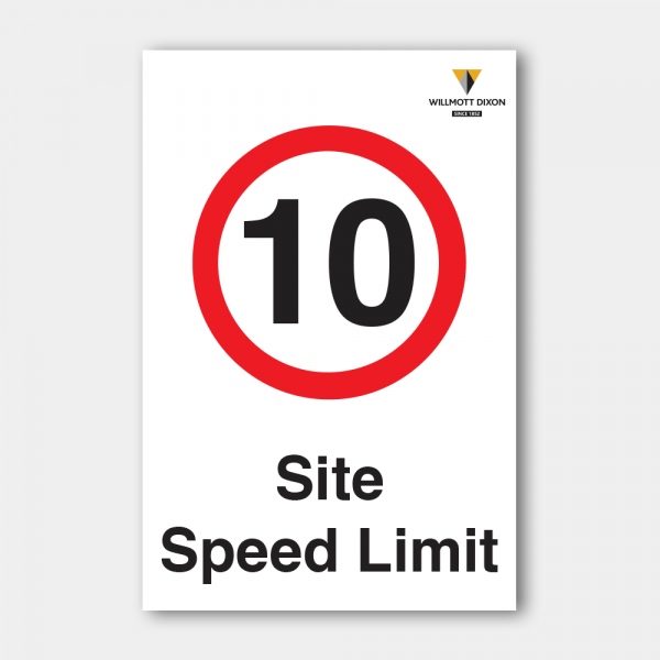 10 Site Speed Limit – Construction