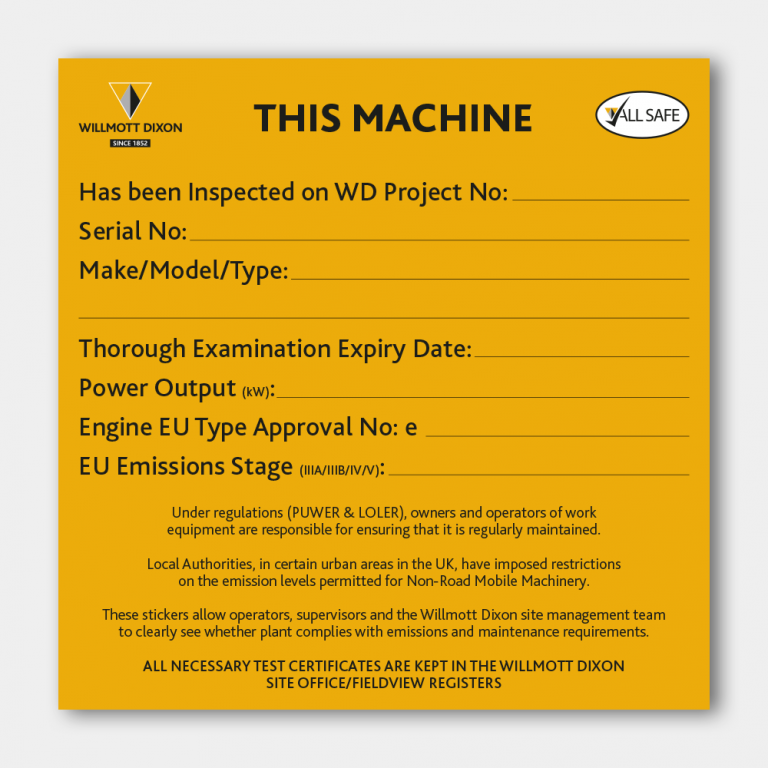 Machine Stickers – Pack of 15 – Construction