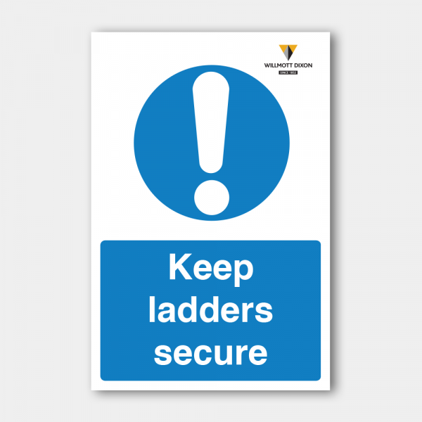 Keep Ladders Secure – Construction