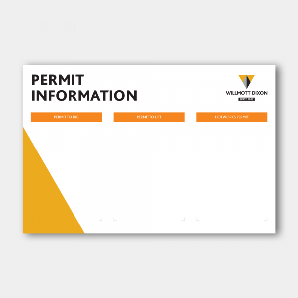 Small Permit Board – Construction