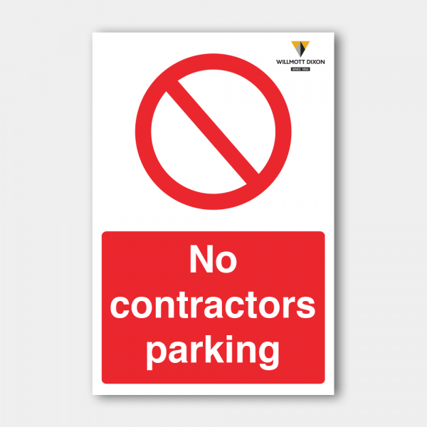 No Contractors Parking – Construction