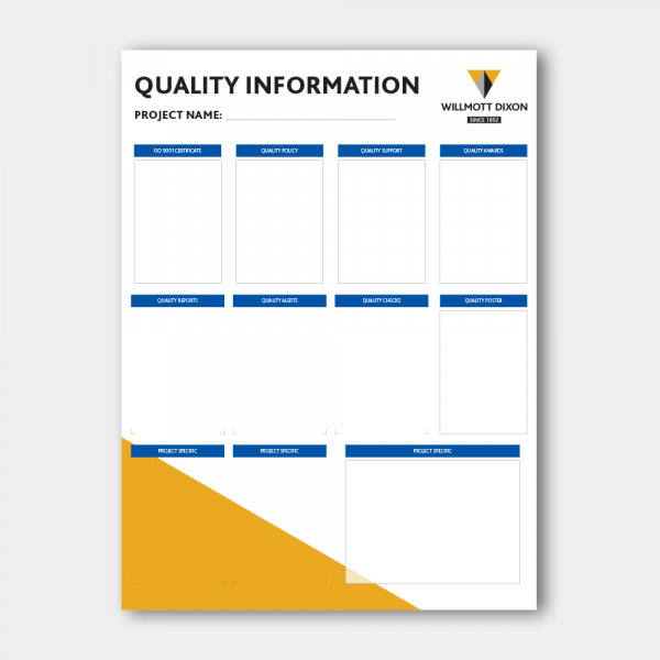 Small Quality Information Board – Construction