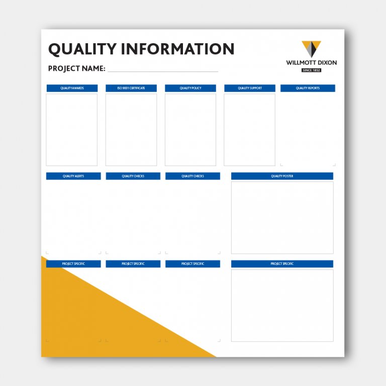 Large Quality Information Board – Construction
