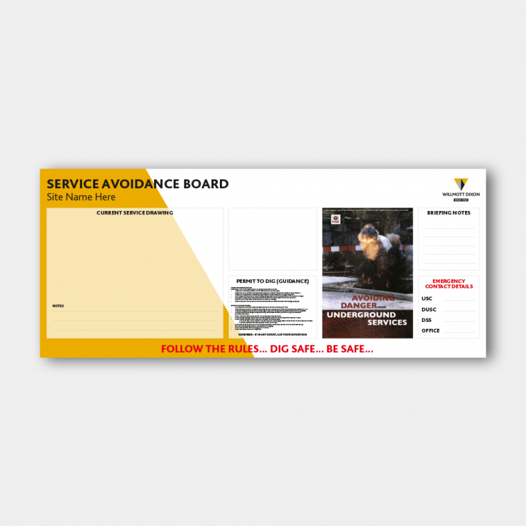Service Avoidance Board – Construction