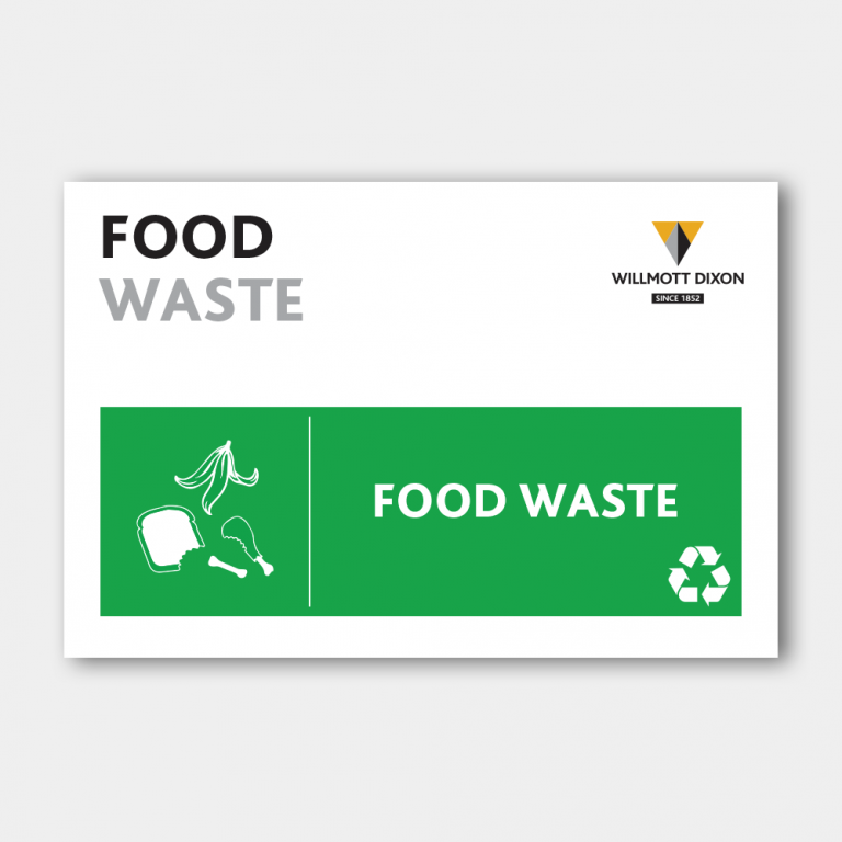 Food Waste Skip Sign – Construction